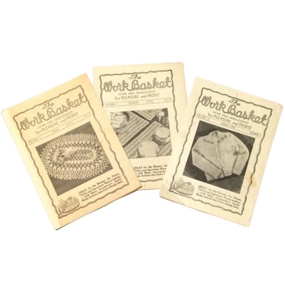 Vintage | Office | 3 Vintage Workbasket Pattern Booklets | Poshmark